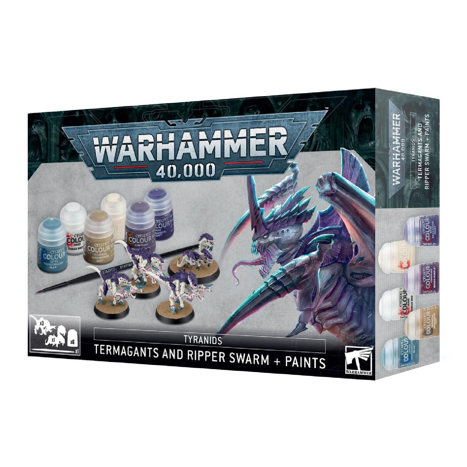 Tyranids Termagaunts & Ripper Swarm + Paint Set – Hobby Factory